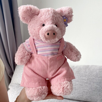 桐桐妈手作 巴纳布斯猪巴塞罗熊娃衣自制衣服套装可爱着替不含熊