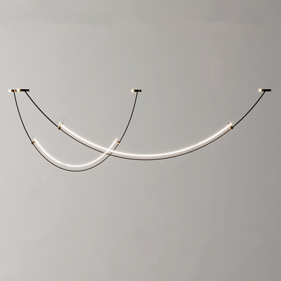 速发isa【ile】设计师线条餐厅样简约前台吊台灯板间展厅吧灯