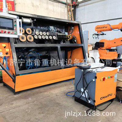 SJWG12斜面数控钢筋弯箍机 带码垛机器人自动接料钢筋弯箍机厂家