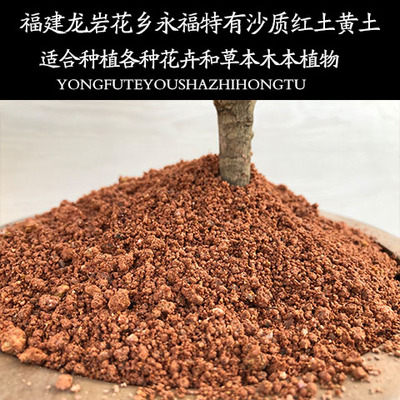 沙质红土弱酸性黄土花泥通用型营养土种植绿植菜盆栽家用有机土壤