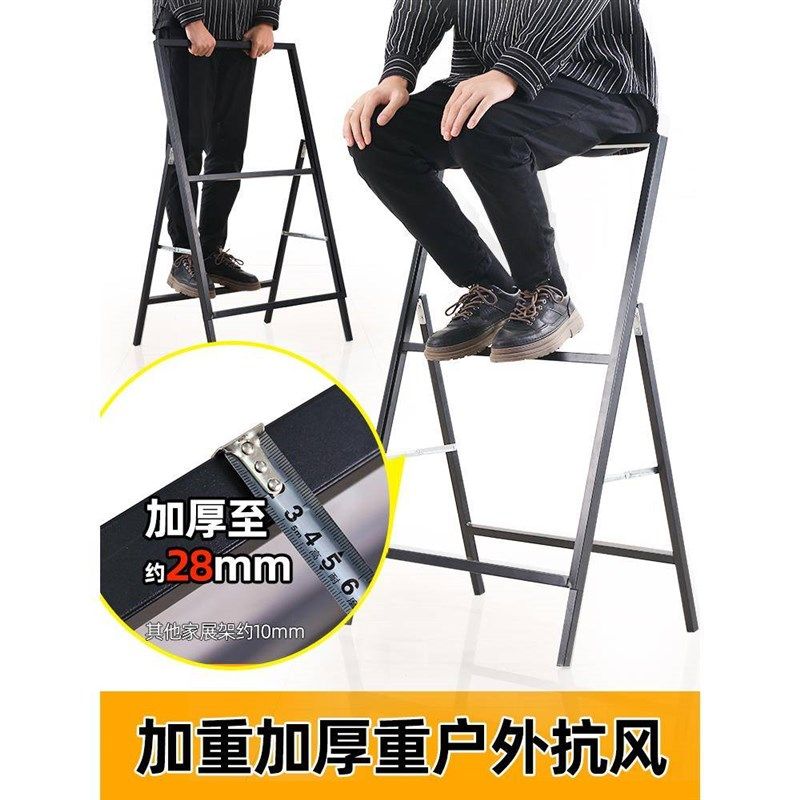 防雨户外发光展示l牌抽画展架灯箱广告牌摆摊立式落地充电广告灯