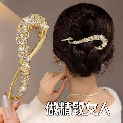 夏季水钻轻奢大发量丸子扭扭夹