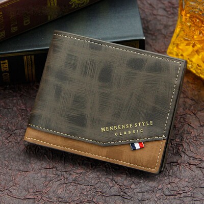 Men Wallet Leather Business Foldable Wallet Luxury Billfold