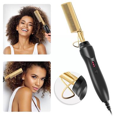 Hair Straightener Electric Straightening Comb Hot Heating Ha