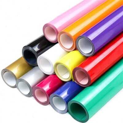 0X100CMRoll PVC Hot Adhesive Paste Vinyl Film Heat Transfe