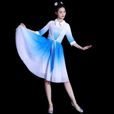 极速现代舞演出服女青春活力男女款群体开场舞连衣裙合唱舞蹈表演