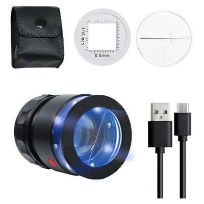 速发Loupe+Magnifier+10X,Rechargeable+Jewelers+Magnifying+Gla