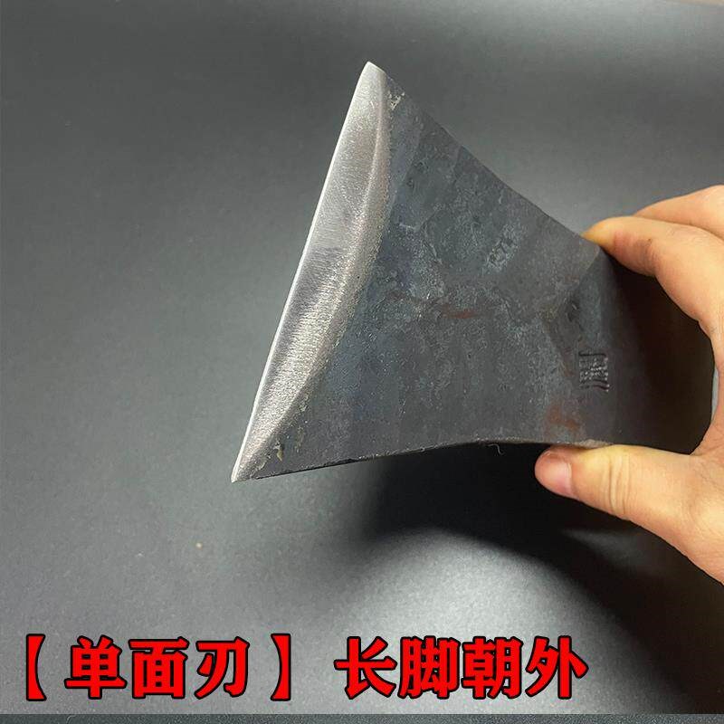 速发木匠斧外长角右手单刃斧木工专用斧头全钢手工锻打斧
