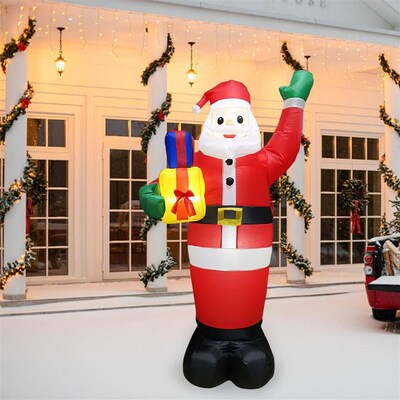 极速180cm Inflatable Santa Model Ornament Festival Inflatabl