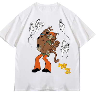 Scooby Doo史酷比狗狗怀旧卡通动漫短袖T恤男你美式休闲2025新款