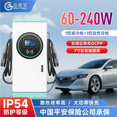 60-240KW快充国标欧标充电桩厂家带4GWIFI商用直流新能源充电桩