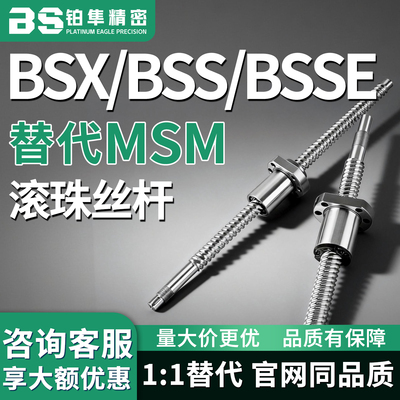 滚珠丝杆BSX BSS BSSE1002 1004 1010-100 150 200 300 350 350