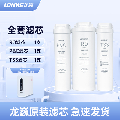 【龙巍净水器原装滤芯】500G600G系列专用RO反渗透T33P&C复合滤芯