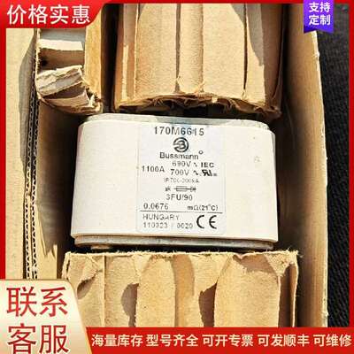 议价巴斯曼熔断器170m6615，，实物如图可维修