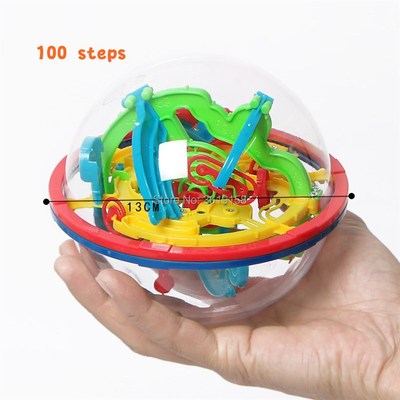 3D Magical Intellect Maze Ball 99/100/158/299steps,IQ Balanc