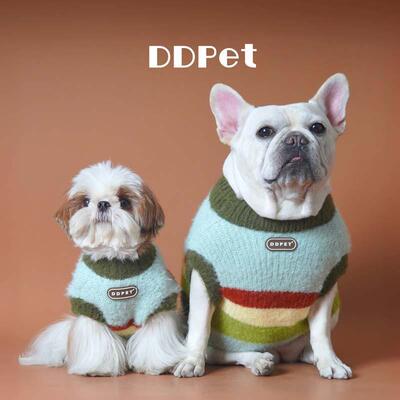 DDPET狗狗衣服宠物衣服秋冬法斗雪纳瑞比熊泰迪西施小型犬猫毛衣