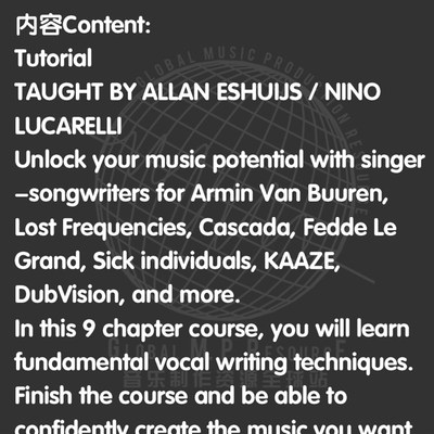 C006 Vocal Writing For Producers(789ten)教程音乐制作音源编曲