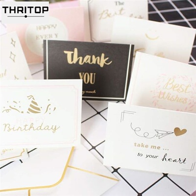 极速Birthday card  thank you card message card blessing card