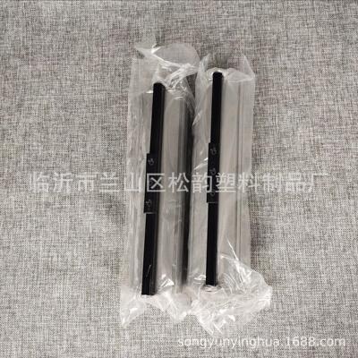 松韵英花27CM紫杆卡槽替换头灰色免螺丝胶棉拖把替换装0318