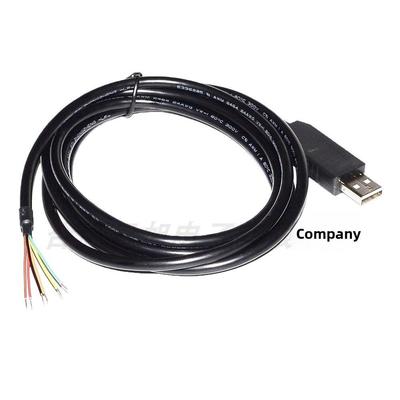 FTDI FT232RL USB转串口线RS232 6P WE 六芯脱皮 TXD RXD CTS RTS