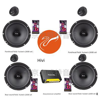 Wowei音频扬声器组同轴汽车音频扬声器Hivi汽车音频Dsp放大器低音