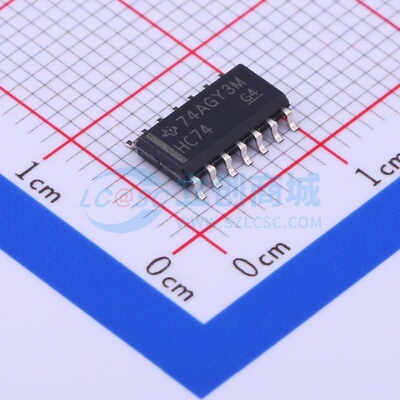 触发器 SN74HC74D SOIC-14 TI/德州 电子元器件配单原装正品