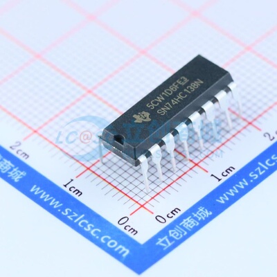 信号开关/编解码器/多路复用器 SN74HC138N DIP-16 TI/德州 原装