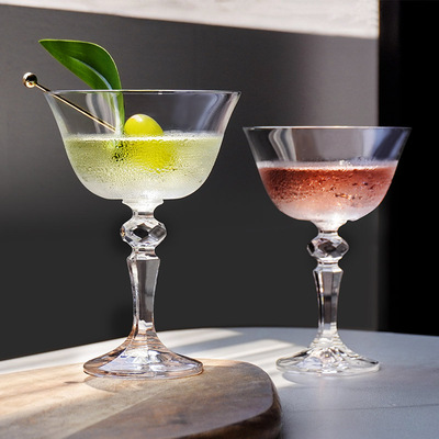 捷克BOHEMIA欧式敞口美腿高脚杯