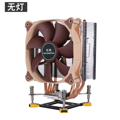 热销台式12代四热管CPU散热器i5i7发光1200静音1151针CPU风扇12CM