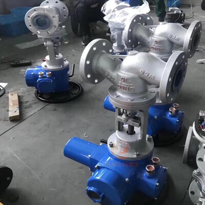 铸钢材质 水蒸汽高压高温电动法兰截止阀 J941H-100C  DN300