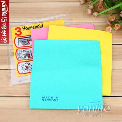韩国VIVALDI百洁布 厨房专用清洁巾 洗碗巾 灶台清洁抹布 1包3片