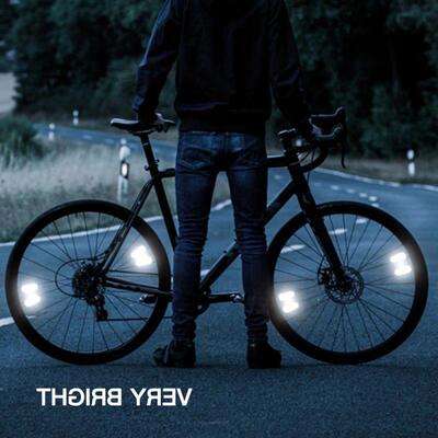 极速4/8Pcs FLECTR ZERO Reflective Safety Self Adhesive Decal