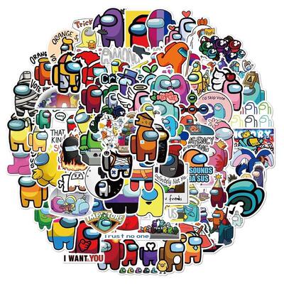 极速100PCS Gamre Among Us Stickeers Pack Sotherkateboard Fig