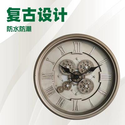 16英寸复古齿轮机械钟，工业风格与时间艺术的独特呈现厂家直销
