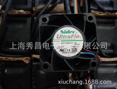全新NIDEC 4028 W40S12BS4A6-07 双滚珠 大风量散热风扇 12V 0.73