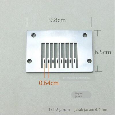 杰克多针机针位青本银箭VC008下栏机8针6.4针位组拉腰车针板压脚