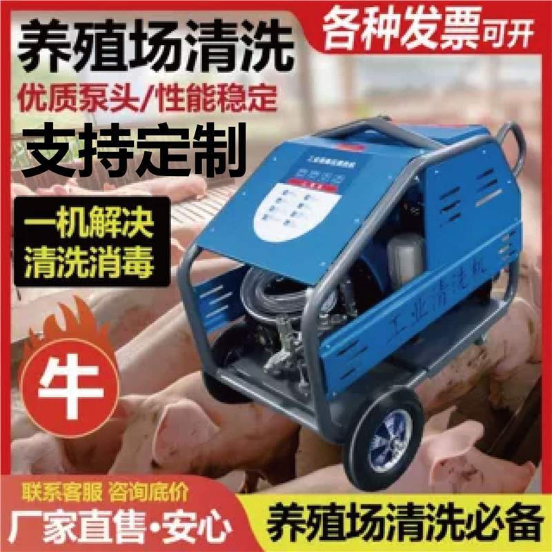 工业超高压清洗机380V进口AR泵头800kg压力除锈水枪工业洗车机