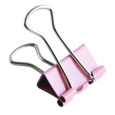 极速60pcs colorful metal paper file ticket binder clips 15mm