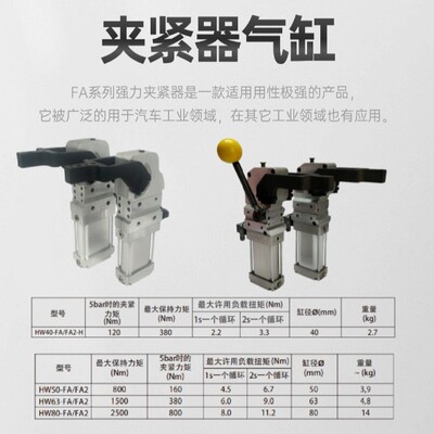 恒沃（夹紧）气缸 汽车行业焊装工艺外釆标准件厂家直发