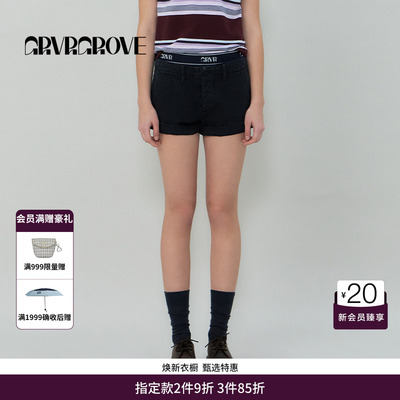 GRVR GROVE官方旗舰店SS春夏款女士梭织牛仔短裤GS5DB18J