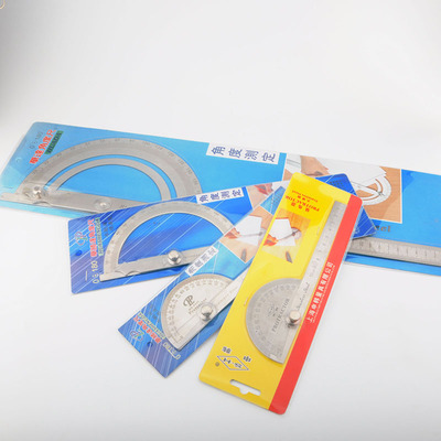 角度尺单臂不锈钢角度规180度调整式半圆分度规量角器万能角度尺