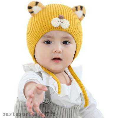 Baby Hat autumn and winter wool hat cute super cute baby bo
