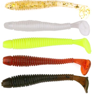 好货50pcs/wholesale5cm/0.6gSoft rubber bait Fishing  Rocker