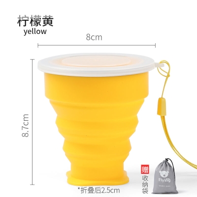Travel folding cup folldable telescopic cup silicone cup co