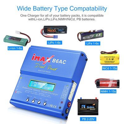 好货HTRC iMAX B6 AC RC Charger 80W B6AC 6A Balance Charger D