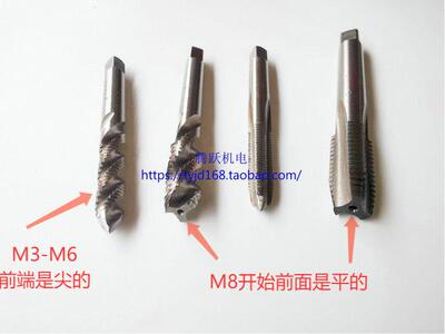 HANSKA汉斯卡全磨制直槽机用丝攻螺旋丝锥M2/3/4/5/6/8/10/12-20