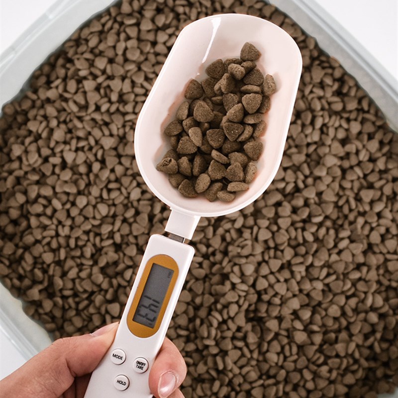 好货宠物电子秤量勺粮食勺猫狗粮厨房烘焙专用称重器克数刻度猫咪