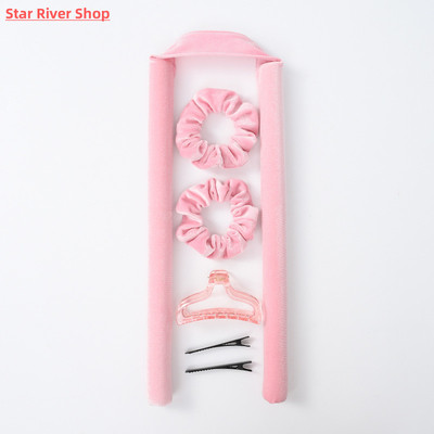 Lazy Heatless Curling Rod Headband No Heat Silk Curls Ribbon
