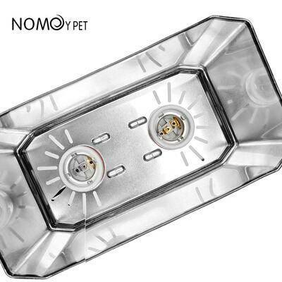 爬宠箱雨林缸双桶灯罩高反射UVB加热灯UVA太阳灯陶瓷灯座防烫灯罩