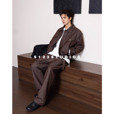 美拉德复古机车拉链外套